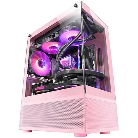 Pc Chassi Micro Atx Mars Gaming Mc Se Härdat Glas Airtech Mesh