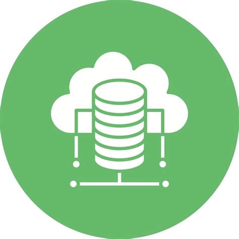 Premium Vector Cloud Database Icon Vector Image Can Be Used For Cloud Computing