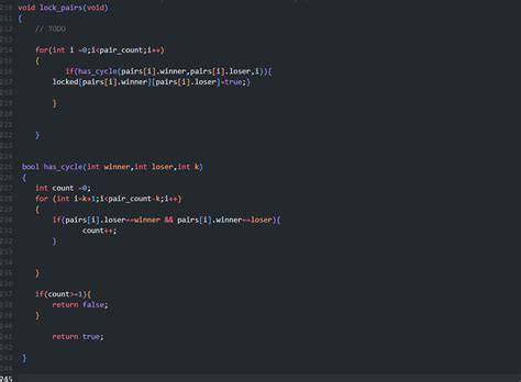 Pset3 Tideman Lockpairs Rcs50