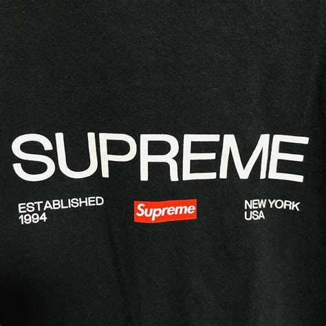 Yahoo オークション Supreme Est 1994 Tee Black L 21aw 2021年 黒
