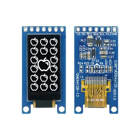 0 96 Inch Oled Display Module 64x128 Sh1107 Gme64128 13