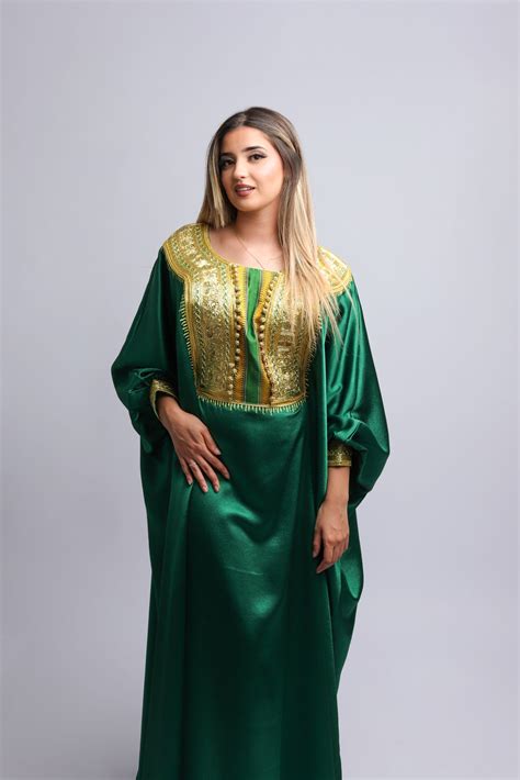 Siwar Verte Tunisian Dress