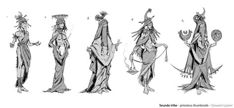 Priestess Thumbnails Character Art Character Design Game Character Design