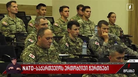 ნატო საქართველოს ერთობლივი წვრთნები Youtube