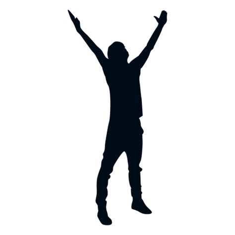 Diseño Png Y Svg De Hombre Alabando Silueta Para Camisetas