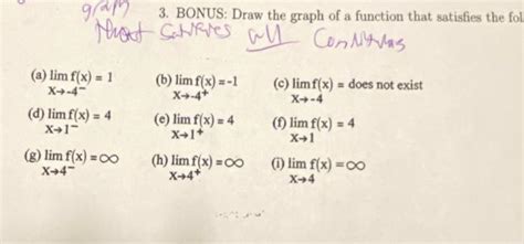 Solved How Do I Creat A Graph That Satifies The Following