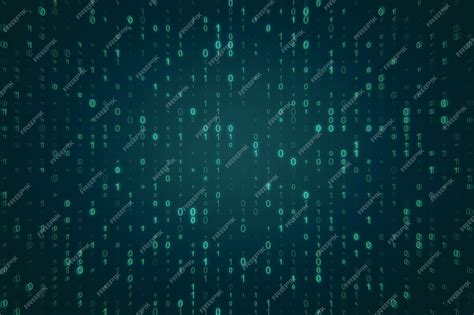 premium photo creative binary code background