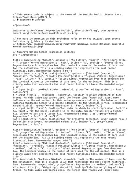 Kernel Regression Toolkito Pdf Regression Analysis Estimation Theory