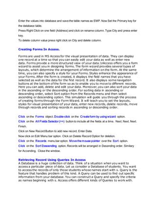 Ms Access PDF