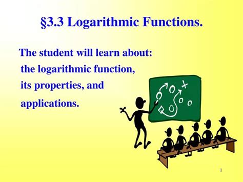 PPT 3 3 Logarithmic Functions PowerPoint Presentation Free Download ID 4209583