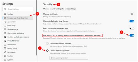 What Is Secure DNS Provider How To Change It In Microsoft Edge