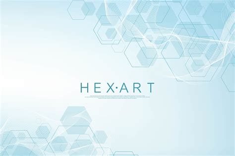 기술 추상적 인 선과 점은 육각형과 배경을 연결합니다 육각형 그리드 육각은 디지털 데이터와 빅 데이터 개념을 연결합니다 Hex