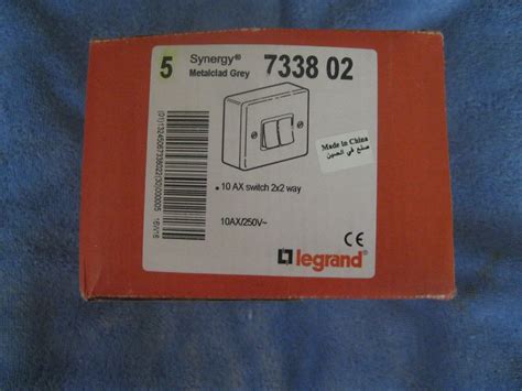 Legrand Synergy - 7338 02 - 10a 2 Gang 2 Way Metalclad Switch New ...