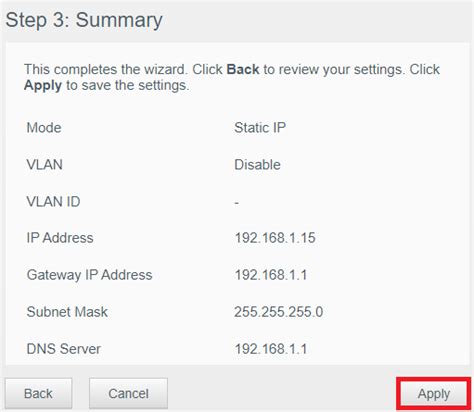 steps to configure static ip on a my cloud