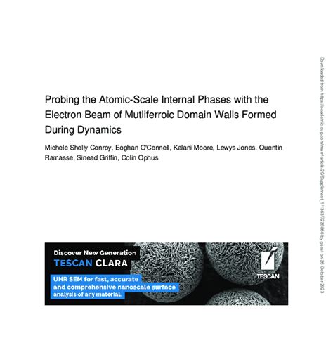 Pdf Probing The Atomic Scale Internal Phases With The Electron Beam