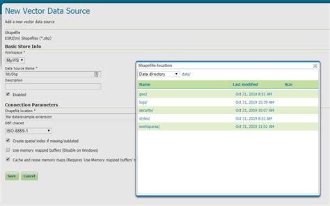 New GeoServer Not Finding Shapefiles Geographic Information Systems Stack Exchange