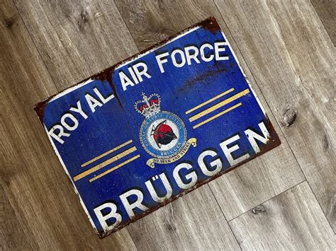 Raf Bruggen Sign Raf Germany Military Royal Air Force Etsy Uk