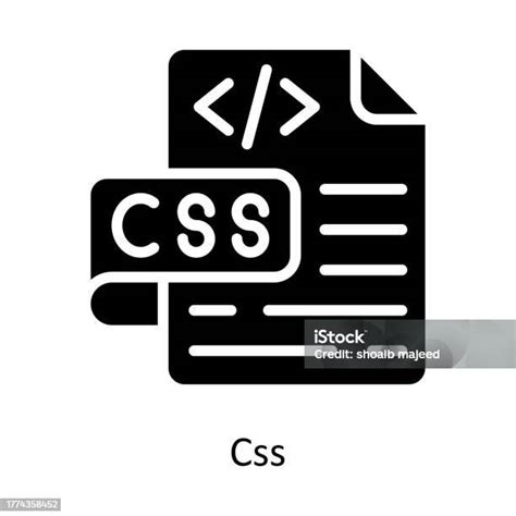 Css 벡터 솔리드 디자인 그림입니다 흰색 배경의 기호 Eps 10 파일 Php 프로그래밍 언어에 대한 스톡 벡터 아트 및 기타