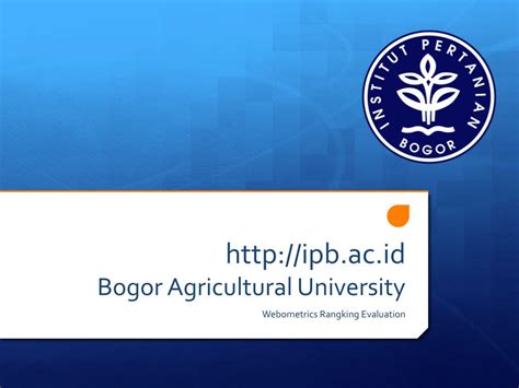 Ppt Ipbacid Bogor Agricultural University Powerpoint Presentation