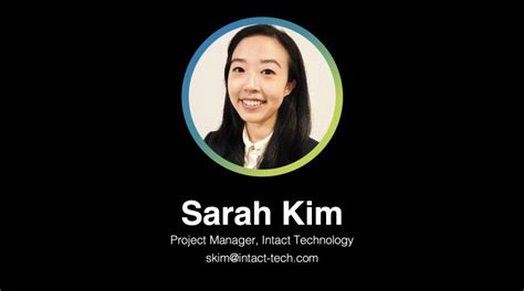 We Are Very Excited To Welcome Sarah Kim Mba Pmp To Intacts Project Management Team Intact