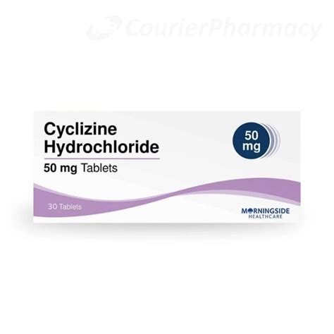 Cyclizine 50mg Tablets 30