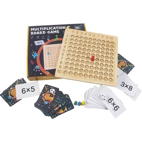 Tableau De Multiplication Jeu De Plateau Dentranement La
