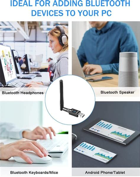 Zexmte Long Range Bluetooth Adapter Pc Usb Bluetooth Adapter Ft M Anti Interference