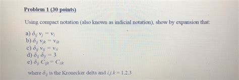 Solved Problem 1 30 Points Using Compact Notation Also