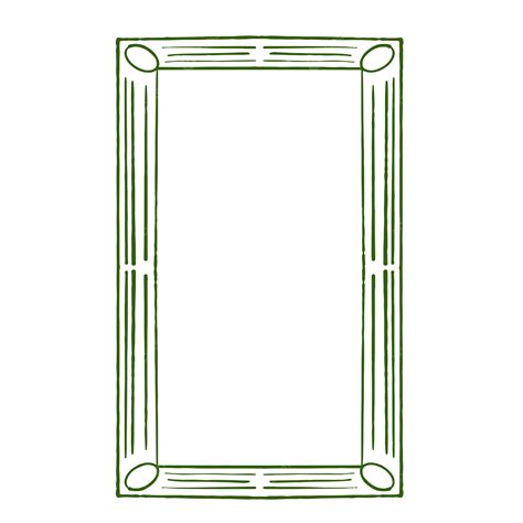 Minimalist Frame Border Green Vector Borders Simple Border Simple Png And Vector With