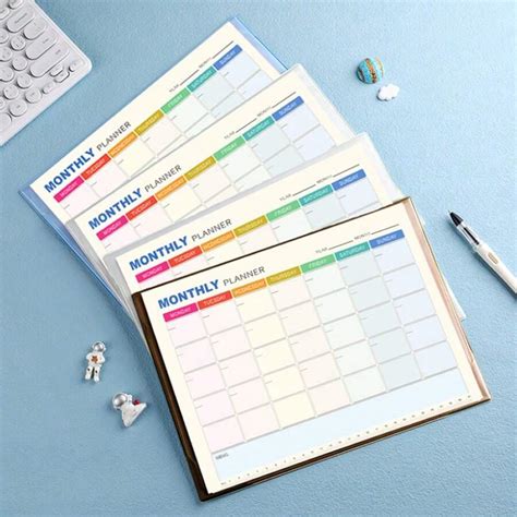 Daily Time Management Planner A4 Desk Office Schedule Notebook For Work Study SHEIN USA