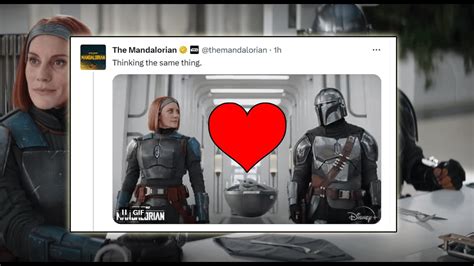 They Tweeted It Bo Katan X Din Djarin Romance Mandalorian Bodinftw