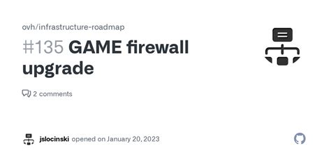 GAME Firewall Upgrade Issue 135 Ovh Infrastructure Roadmap GitHub