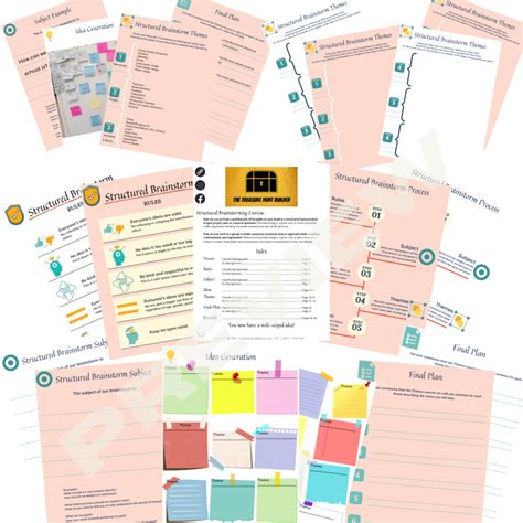 Structured Brainstorming Exercise The Treasure Hunt Builder
