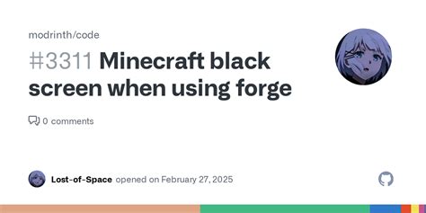 Minecraft Black Screen When Using Forge · Issue 3311 · Modrinthcode
