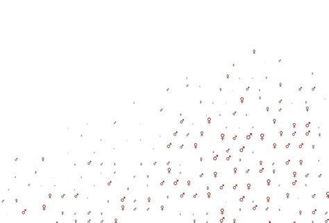 Light Green Red Vector Backdrop With Gender Signs Vector Art At Vecteezy