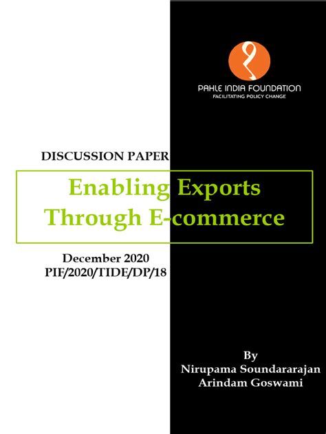 Enablingexportsthroughe Commerce Discussionpaper 1 Pdf E
