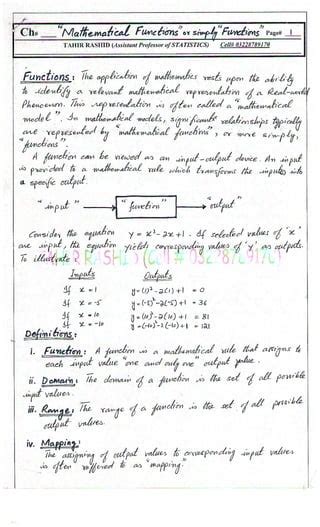 Quantitative Technique Notes Sir Tahir Rashid Pdf