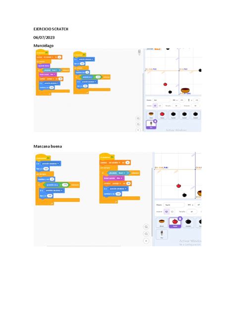 Ejercicio Scratch Pdf