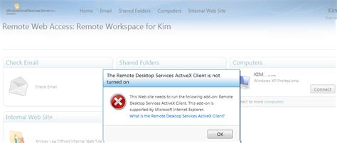 Solved The Remote Desktop Service Activex Client Is Not Turned On
