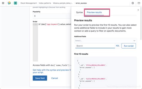 Kibana：使用 Scripted Fields 来提高数据的可观测性kibana Script Field Csdn博客