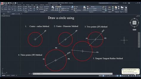 how to draw circle c