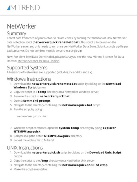 networker instructions pdf zip file format computer file