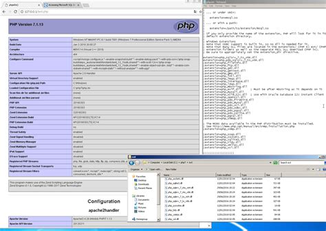 Php 7 1 With Apache On Windows 7 Sp1 Can T Load Sql Server Driver Extension Stack Overflow
