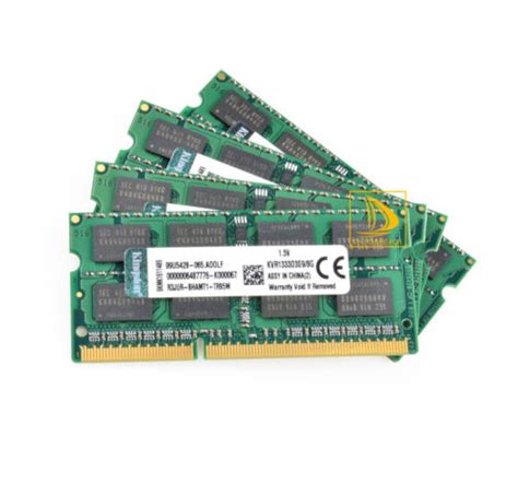 kingston 4x 8gb 2rx8 pc3 10600s ddr3 1333mhz 204pin sodimm laptop
