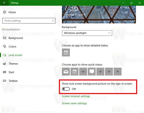 Disable Logon Screen Background Image In Windows Anniversary Update Guides Tutorials