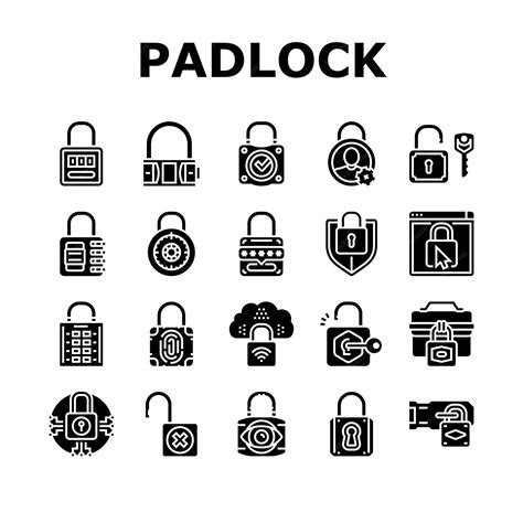 Premium Vector Padlock Lock Safe Password Key Icons Set Vector