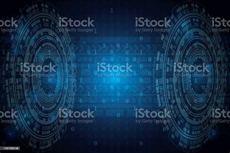 abstract technology binary code background stock illustration