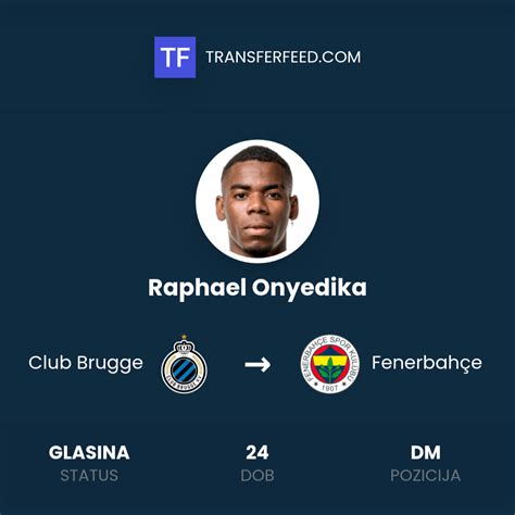 Raphael Onyedika Transfer Club Brugge Fenerbahçe Transferfeed