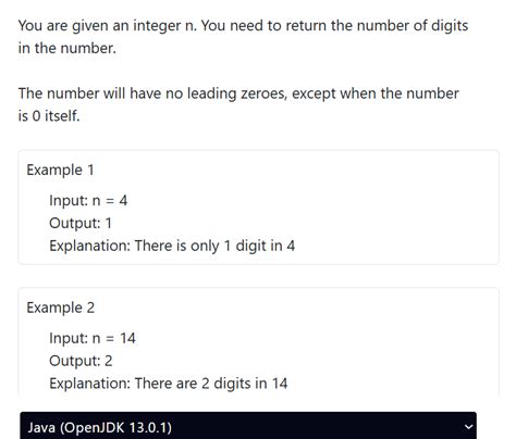 You Are Given An Integer N You Need To Return The Number Of Digits In Th
