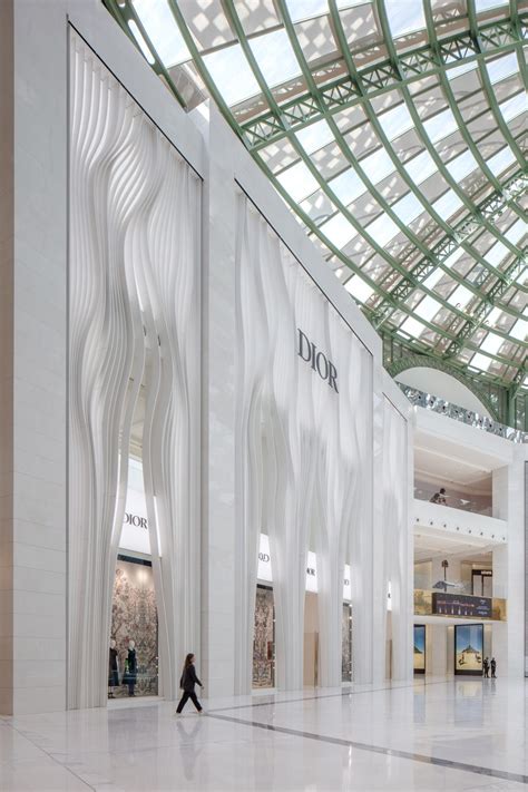Arandalasch Creates Glowing Facade With Undulating Fins For Dior In Qatar